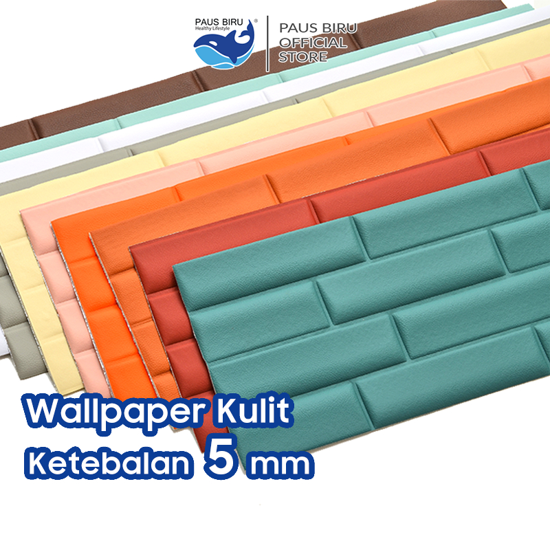 Jual Paus Biru - Wallpaper Sticker Motif Bata Bahan Kulit Ukuran 69cm x ...