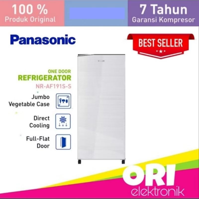 Jual PANASONIC LEMARI ES 1 PINTU 164L NR-AF191S-S SILVER | Shopee Indonesia