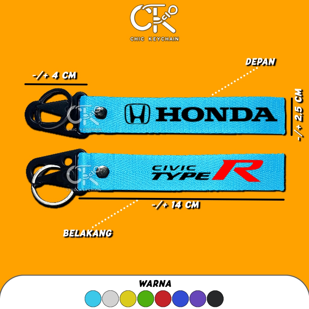 Jual ChicKeyChain Gantungan Kunci Strap Kendaraan Motor Mobil Honda ...