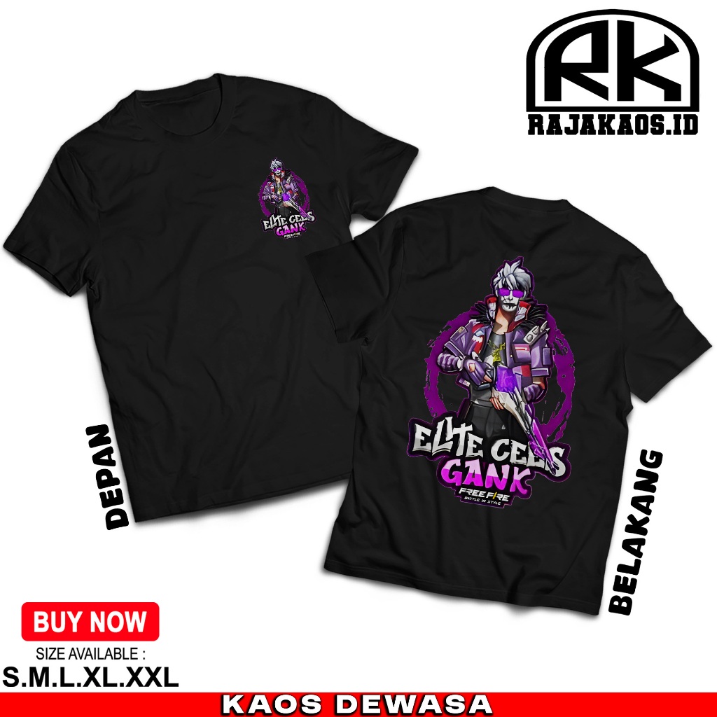 Jual Kaos Elite Cees Gank EVO Set Topeng - Baju Free fire SG EVO Set ...