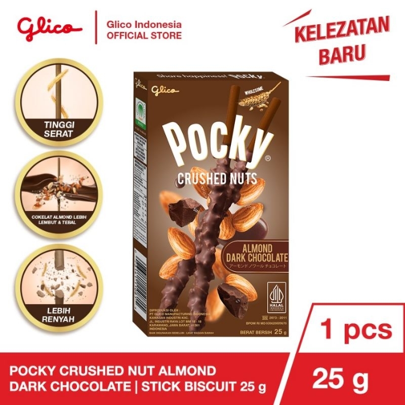 Jual Pocky Crushed Nuts Almond Dark Chocolate | Shopee Indonesia