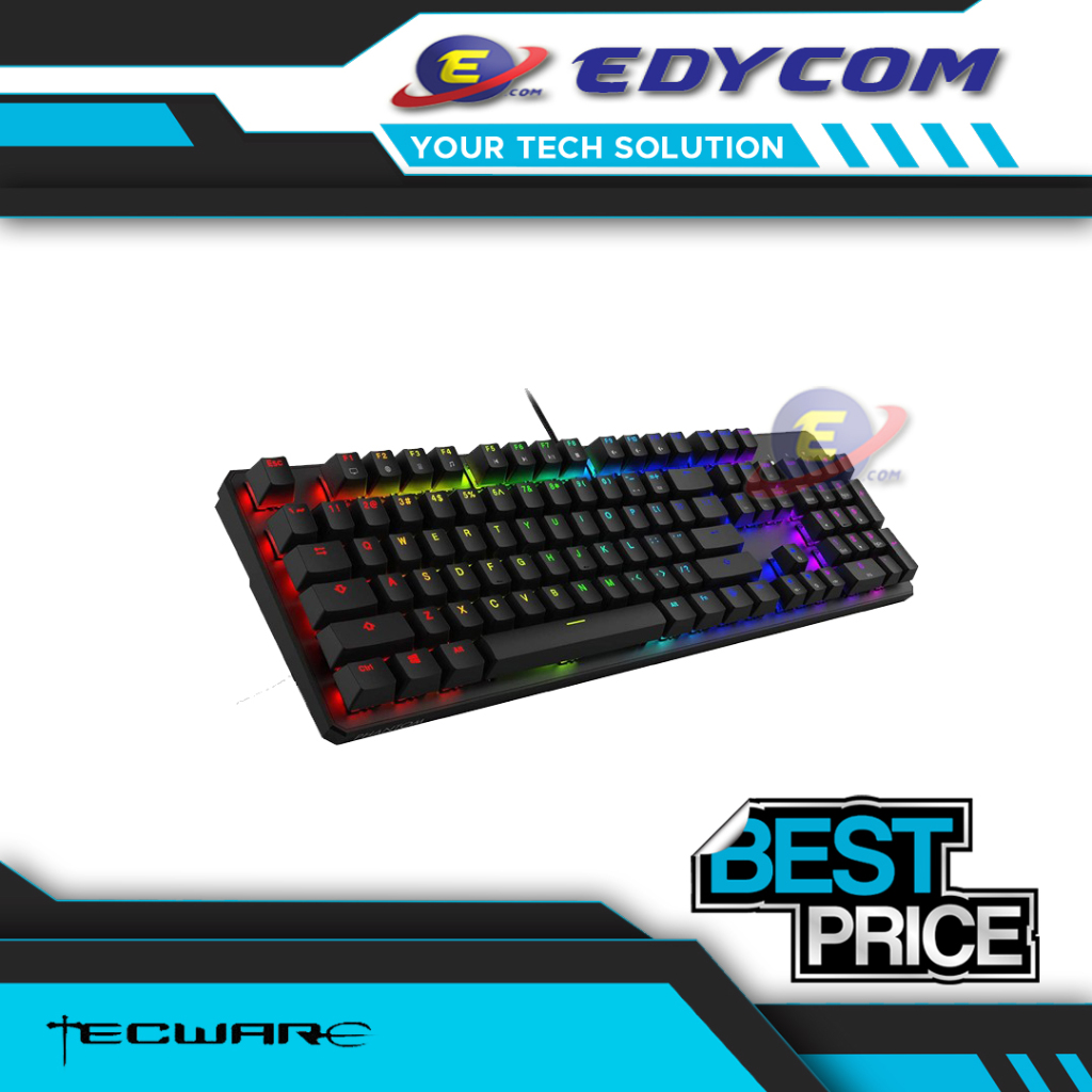 Jual Tecware Phantom Elite 104 Keys RGB Gateron Mechanical Keyboard ...