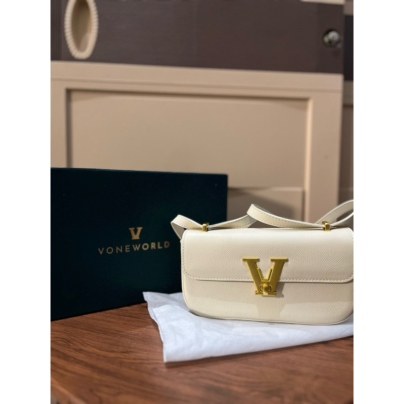 Jual Preloved Vone World Bag MINI IVORY | Shopee Indonesia