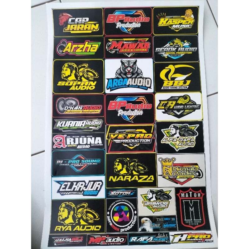 Jual Stiker Kasper Audio | Stiker BBJ audio | Stiker Cap Jaran Audio ...