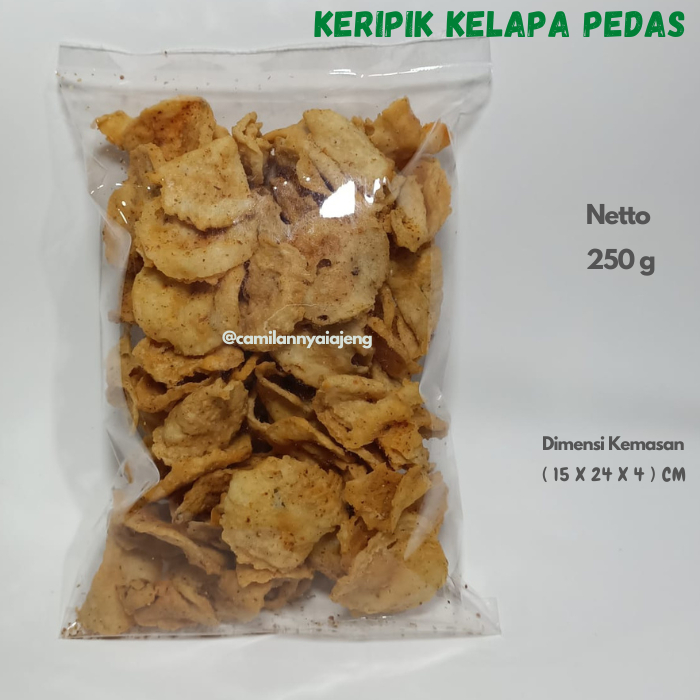 Jual Keripik kelapa comring pedas gurih khas puring kebumen | Shopee ...