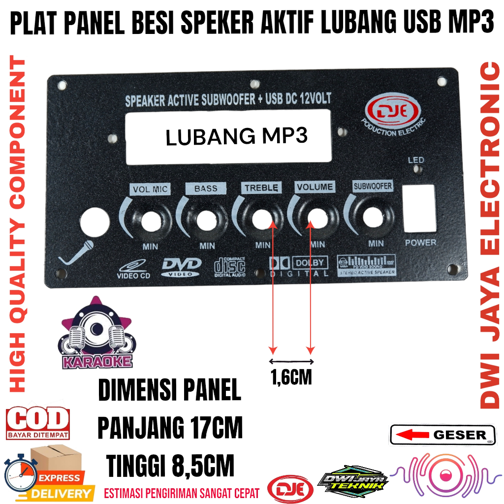 Jual Plat Panel Besi Speker Aktif Lubang usb mp3 | Shopee Indonesia