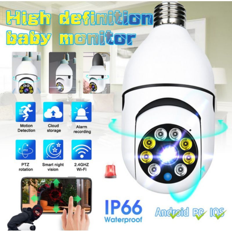 Jual CCTV IP BOHLAM Camera Lampu Panoramic Wifi tersembunyi Kamera ...