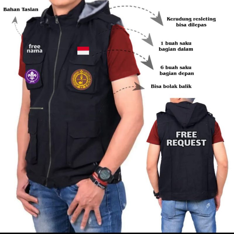Jual JAKET ROMPI PRAMUKA PRIA DAN WANITA KEREN CASUAL OUTDOOR GRATIS ...