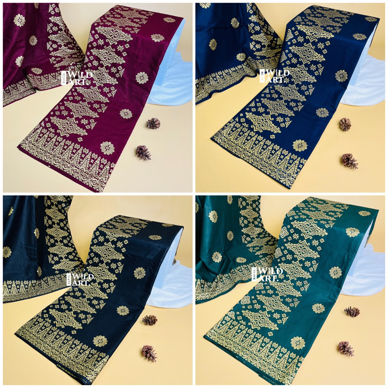 Jual Kain Batik Prada Emas Songket Palembang Batik Katun Halus Atasan ...