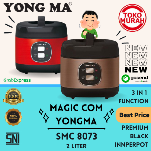 Jual Magic Com/Rice Cooker/Penanak Nasi YONGMA SMC 8073 Premium Black ...