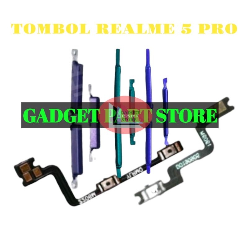Jual TOMBOL SET + FLEXIBLE ON OFF VOLUME REALME 5 PRO ORIGINAL | Shopee Indonesia