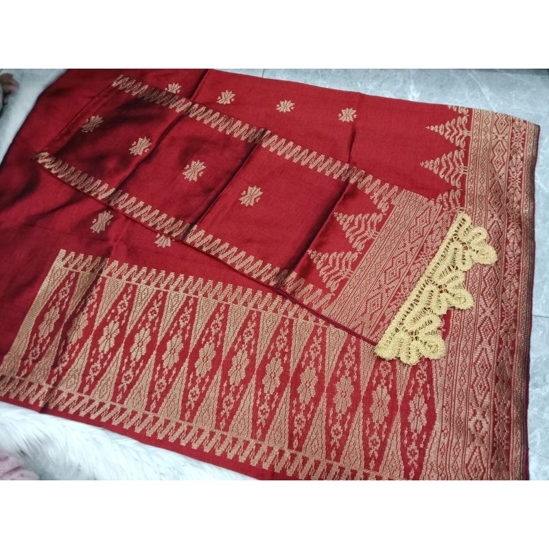 Jual Songket silungkang warna marun rendo koto gadang songket padang ...