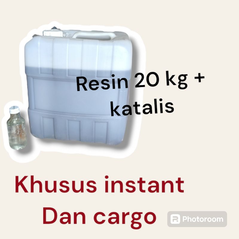 Jual Resin fiberglass 20 kg + katalis khusus cargo | Shopee Indonesia