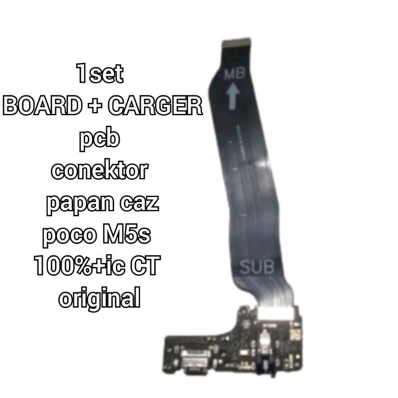Jual fleksibel board carger poco m5s 100%+ic CT original fleksibel board conektor pcb carger ...