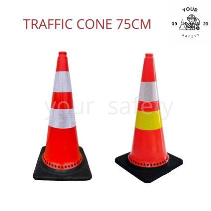 Jual Safety Traffic Cone 75 cm / Kerucut Lalu Lintas 75 cm | Shopee ...