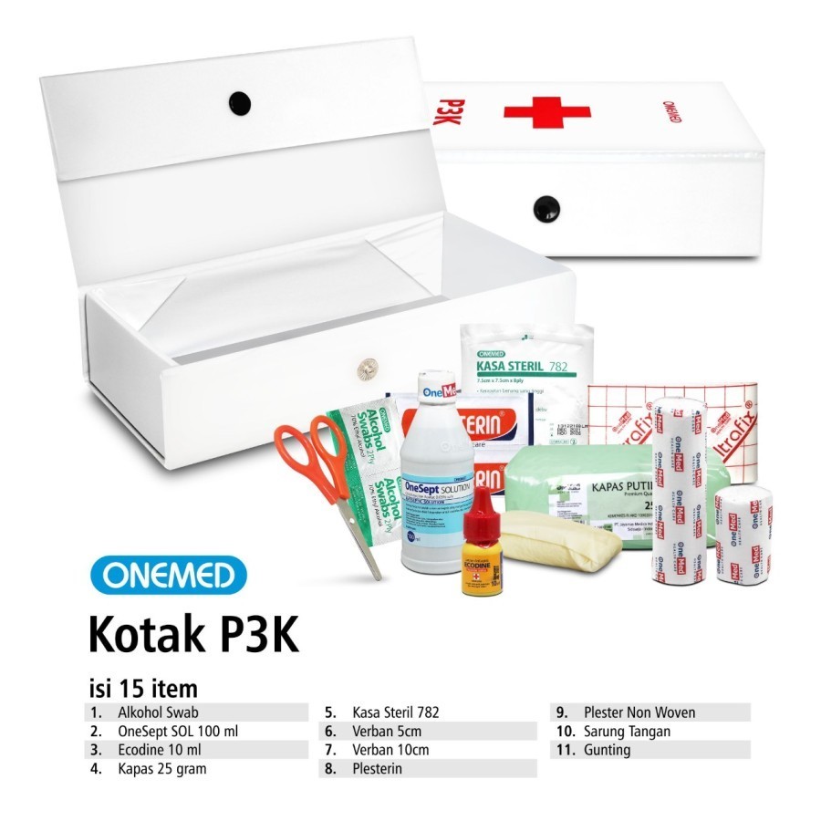 Jual Kotak P3K set -kotak obat-abatan P3K onemed | Shopee Indonesia