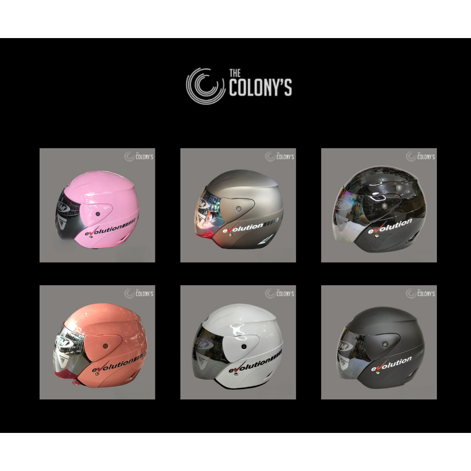 Jual Helm GM Evolution Original 100% helm halfface | Shopee Indonesia