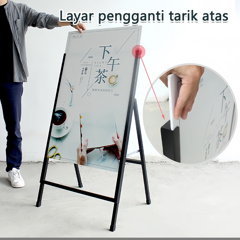 Jual 80cm×120cm Stand Banner - Standing Banner Banner display stand ...