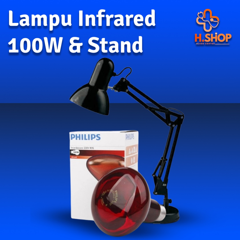 Jual Lampu Terapi Infrared Phillips + Stand Infra Red Sinar Inframerah ...