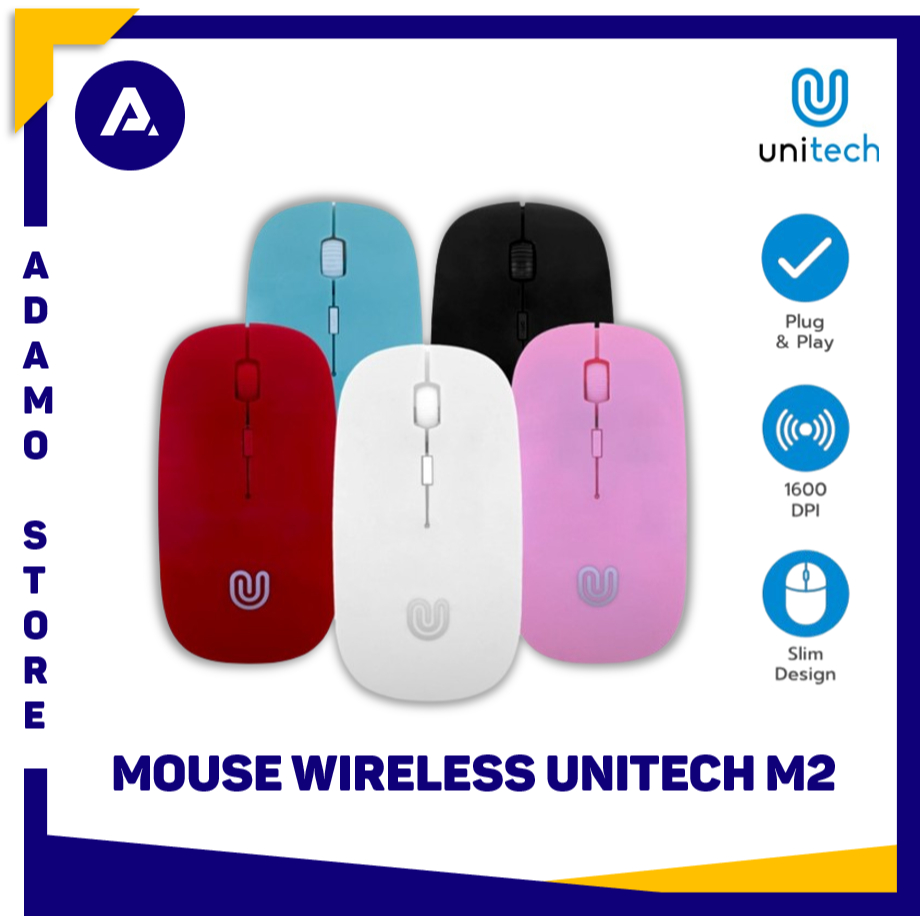 Jual Mouse Wireless Unitech M2 Optical USB Mouse | Shopee Indonesia