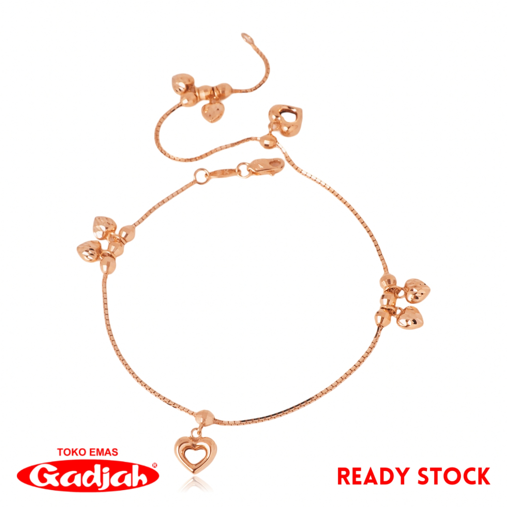 Jual Gelang Emas Kaki Itali Mainan Double Waru Kopong Cukitan 1 Waru ...