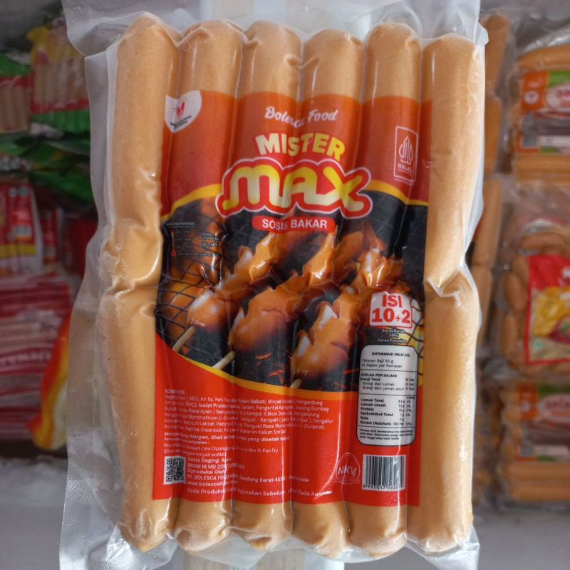 Jual MISTER MAX SOSIS BAKAR 500 GR MINI JUMBO SOSIS AYAM | Shopee Indonesia