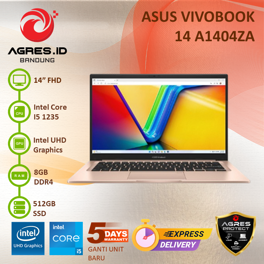 Jual ASUS VIVOBOOK 14 A1404ZA I5 1235 8GB 512GB 14.0FHD VIPS | Shopee ...