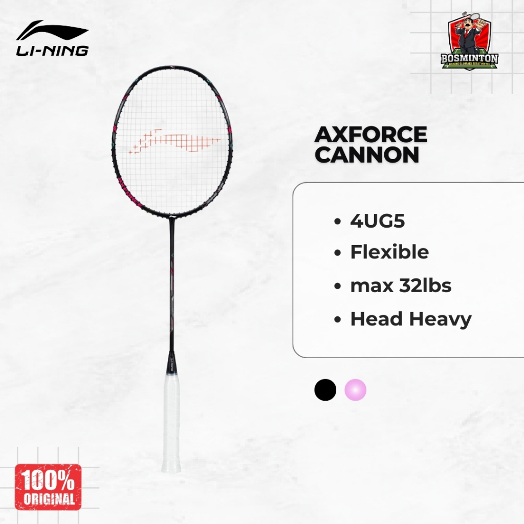 Jual LiNing Axforce Cannon Original Raket Badminton Bulu Tangkis Ax ...