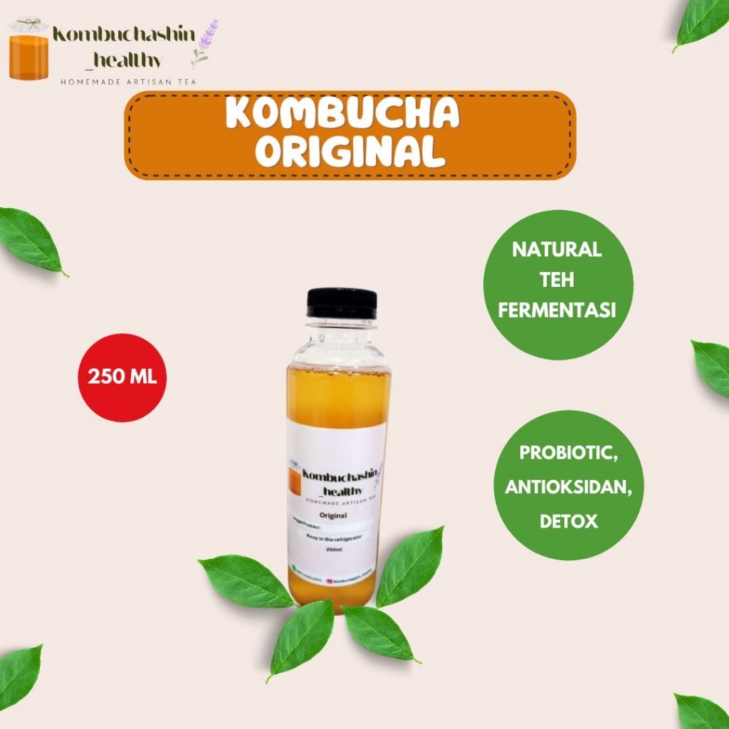 Jual KOMBUCHA ORIGINAL 250ML Minuman Probiotik Baik Untuk Kesehatan ...