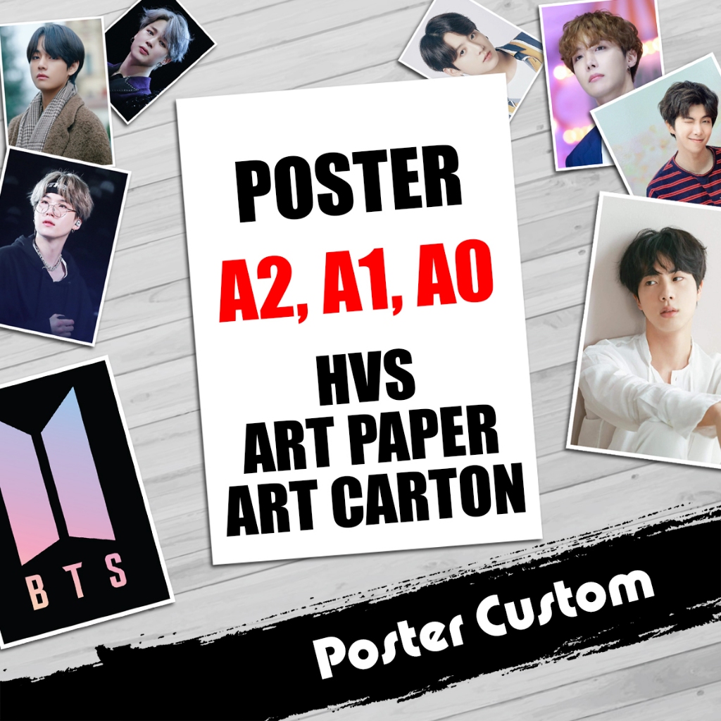 Jual CETAK POSTER BESAR UKURAN A0, A1 DAN A2 BAHAN HVS, ART PAPER DAN ...
