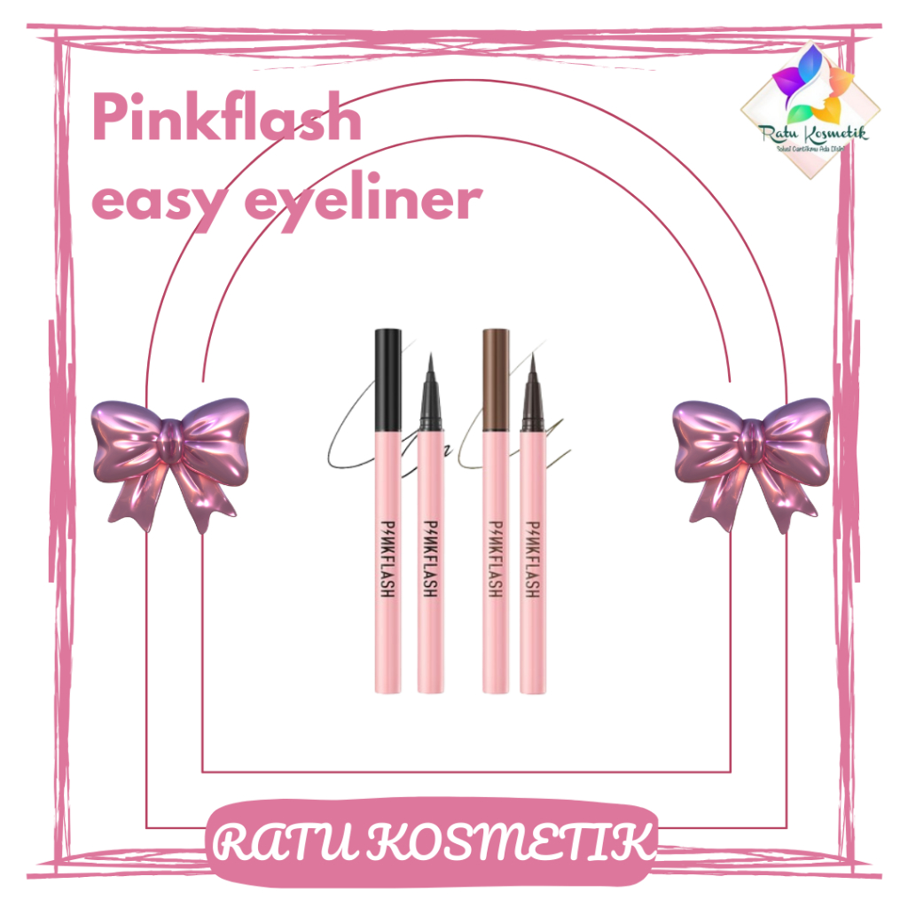 Jual RATU Pinkflash Waterproof Easy Eyeliner Pen Black Brown | PF-E01 ...
