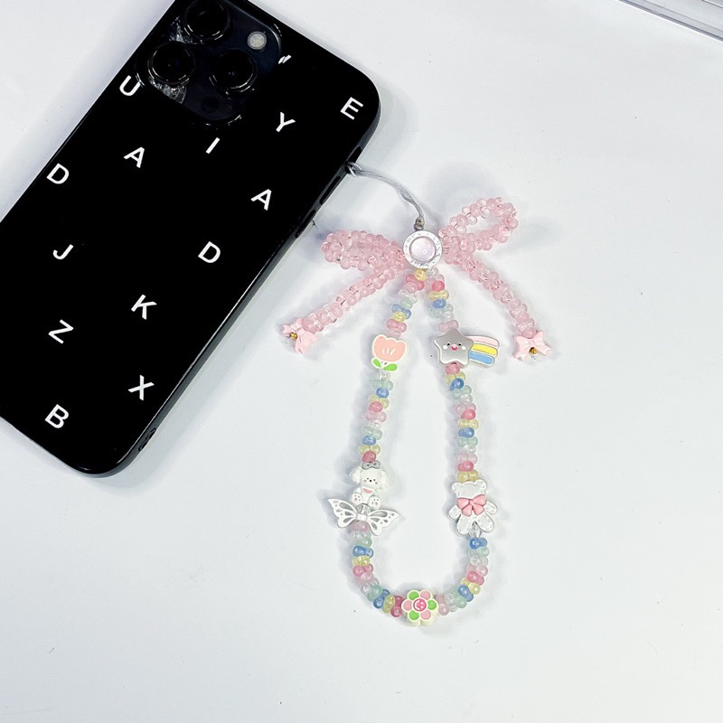 Jual Custom Strap Phone/Bag Charm Luxury Beads Free Nama by HyBestie ...