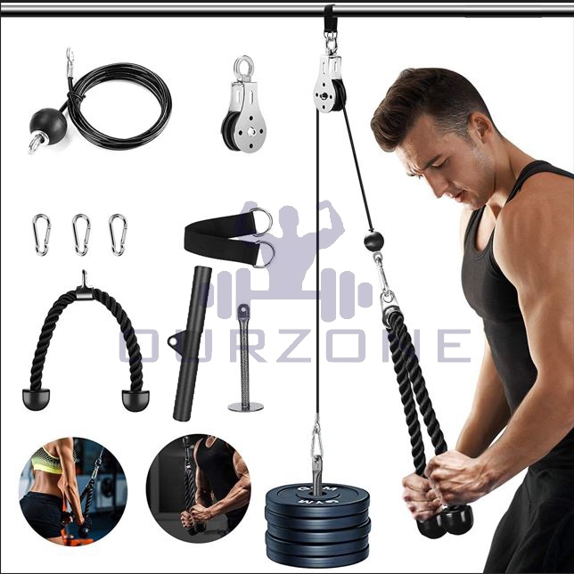 Jual Lat Pull down Cable Crossover Simple Pulley Set Katrol Home Gym ...
