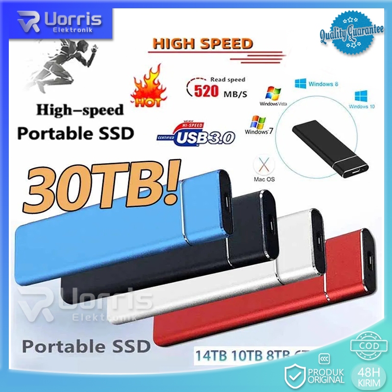 Jual USB 3.1 Ssd 4TB / 30TB portable eksternal ssd eksternal dan Kecepatan Tinggi USB 3.1 C ...
