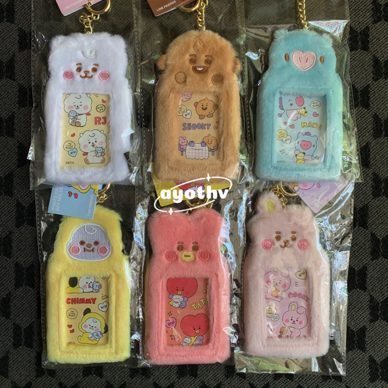 Jual [OFFICIAL] BTS BT21 JAPAN KOYA RJ SHOOKY MANG CHIMMY TATA COOKY FUR PHOTOCARD HOLDER ...