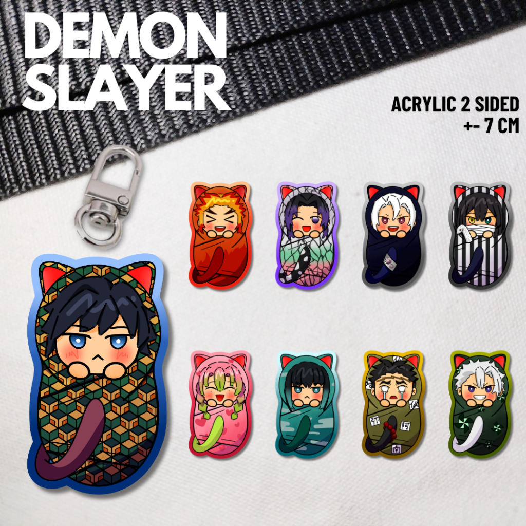 Jual Demon Slayer Keychain Hashira Babies ★ Gantungan Kunci Kimetsu no ...