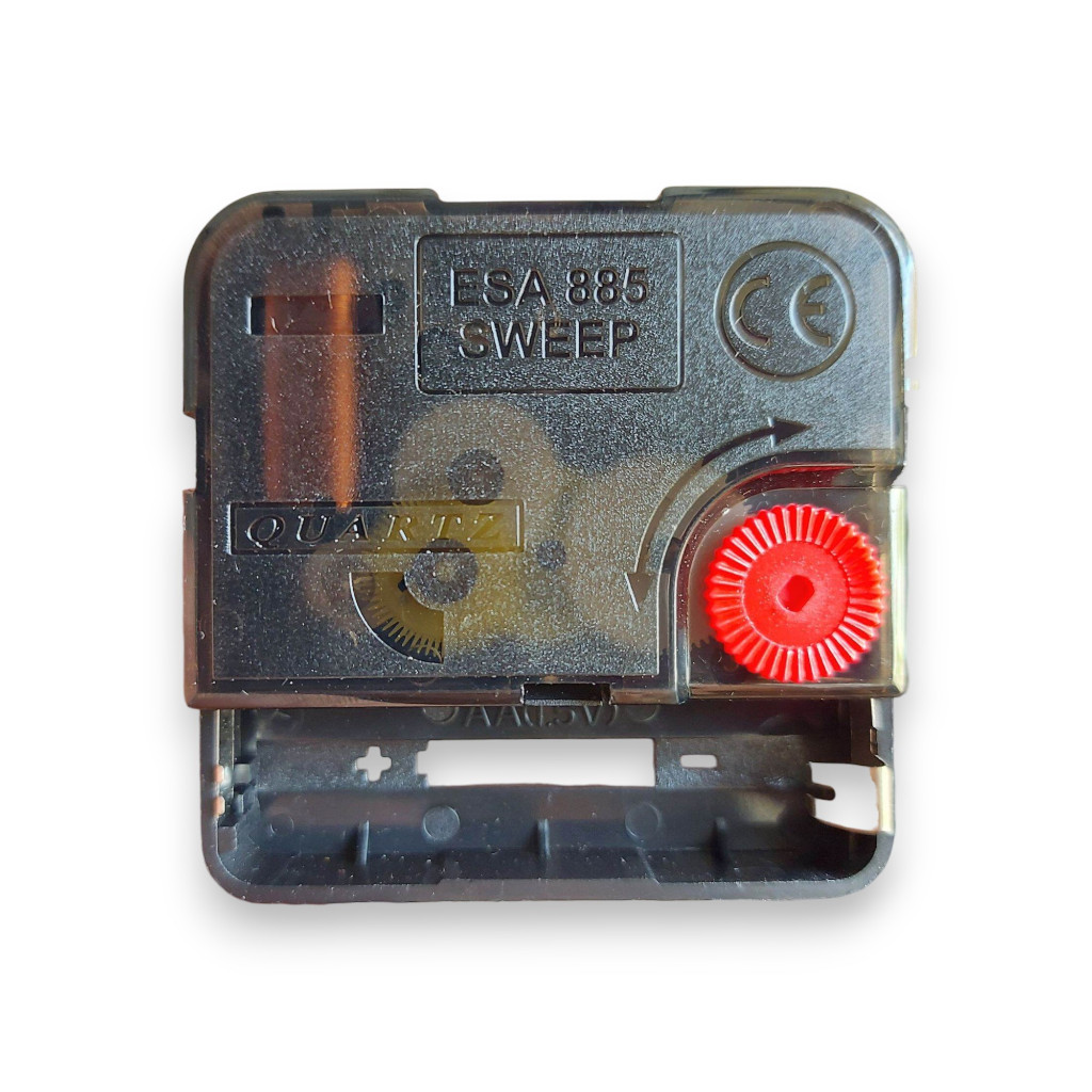 Jual ESA Mesin Jam Dinding Silent Movement 885 Sweep Warna Hitam ...