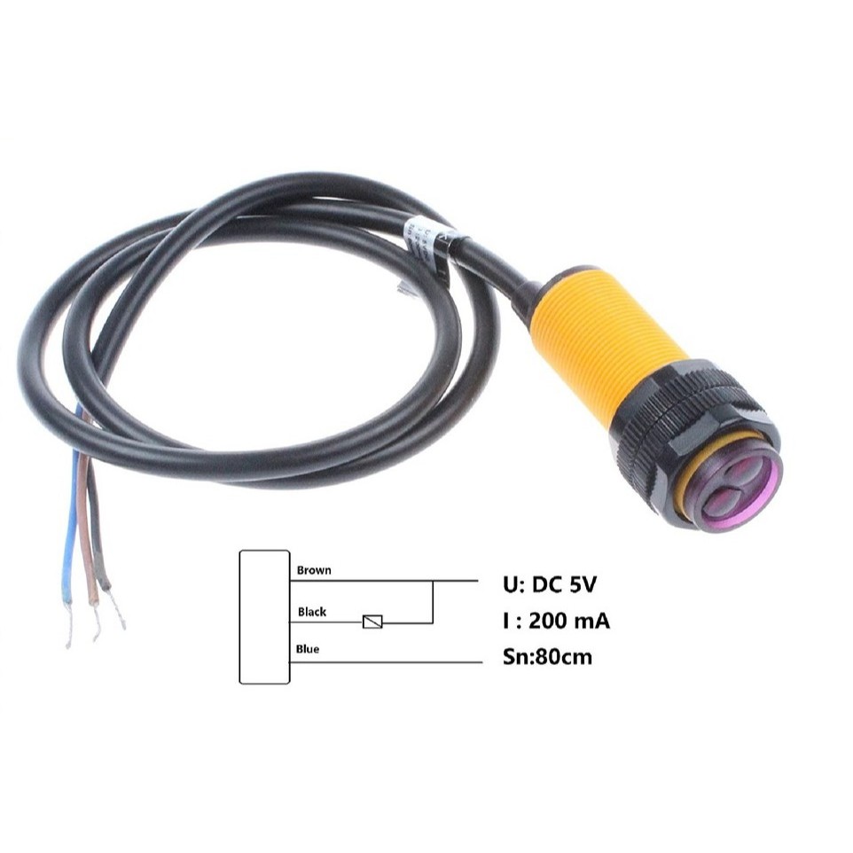 Jual E18-D80NK Adjustable Infrared Proximity Distance Sensor Switch ...