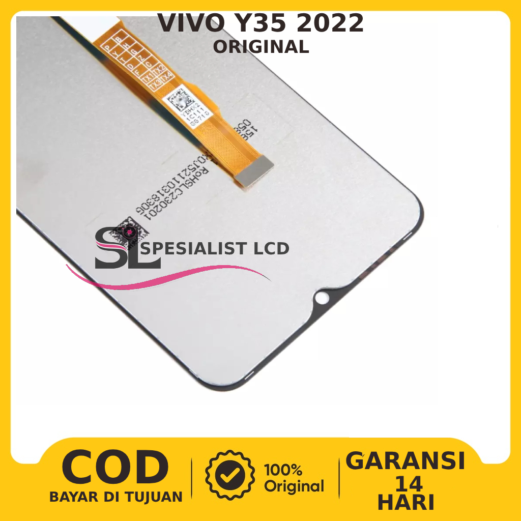 Jual LCD VIVO Y35 2022 ORIGINAL FULLSET TOUCHSCREEN GARANSI | Shopee ...