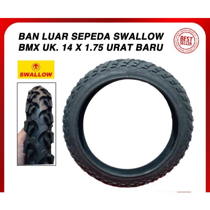 Jual Ban Luar Sepeda Ukuran 14 x 1.75 Swallow Deli Tire S-186 Anak BMX Lipat Folding City Bike ...