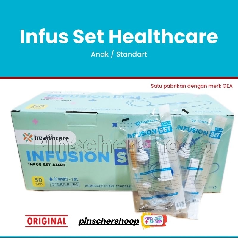 Jual Infusion Set Anak Healthcare Infuset Standart / Satuan | Shopee ...