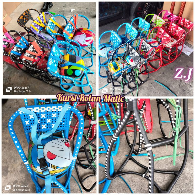 Jual KURSI ROTAN / KURSI GONCENG ANAK / KURSI BONCENGAN ANAK MOTOR MATIC | Shopee Indonesia