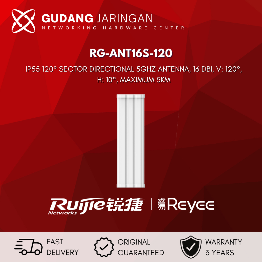 Jual RUIJIE REYEE RG-ANT16S-120 IP55 120° Sector Directional 5GHz ...