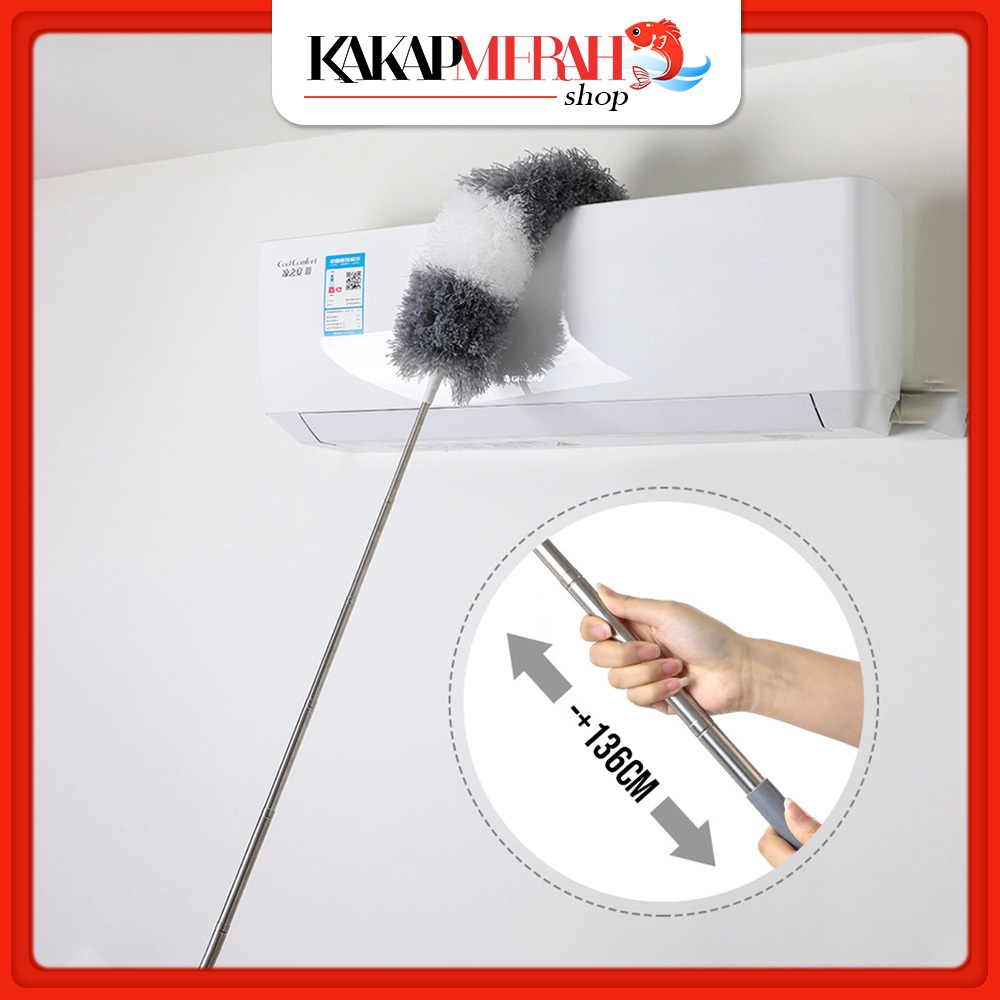 Jual Kemoceng Microfiber Gagang Panjang Pembersih Debu Meja Lemari ...