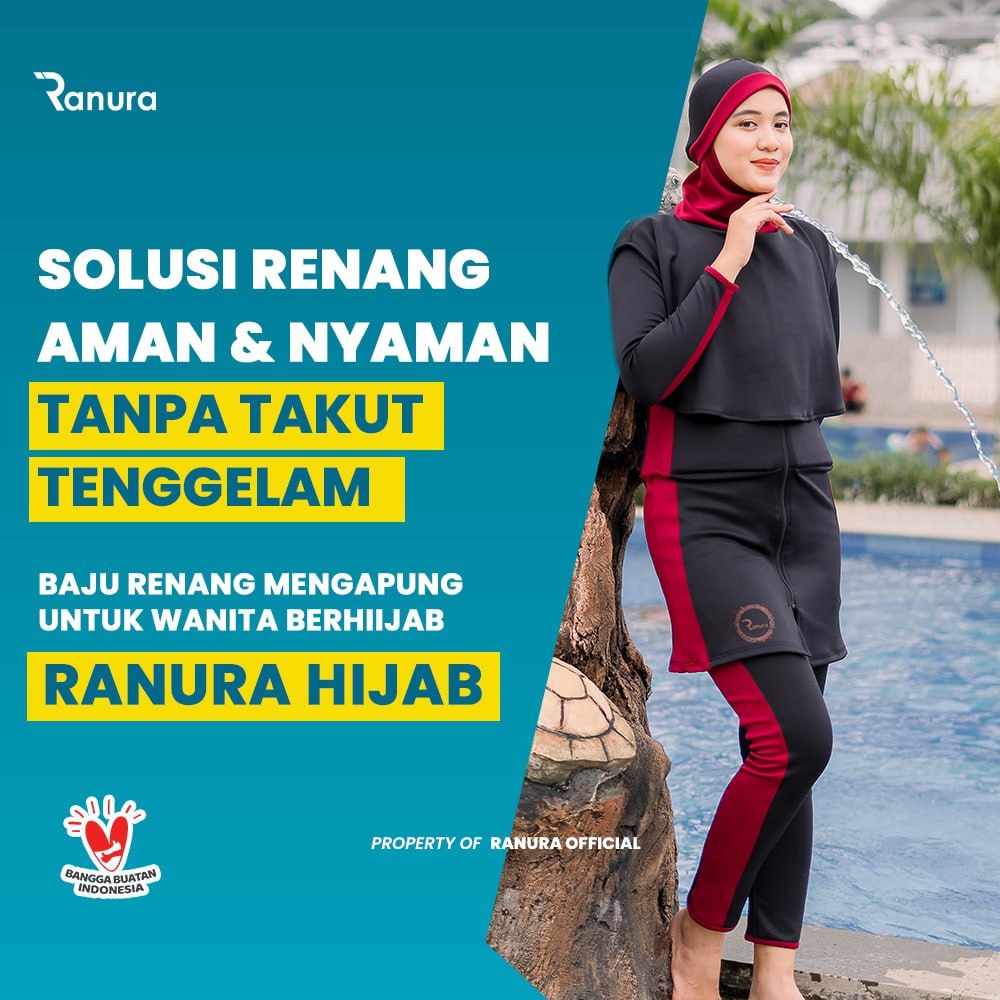 Jual Baju Renang Wanita Dewasa Muslimah / Ranura / Baju Renang ...