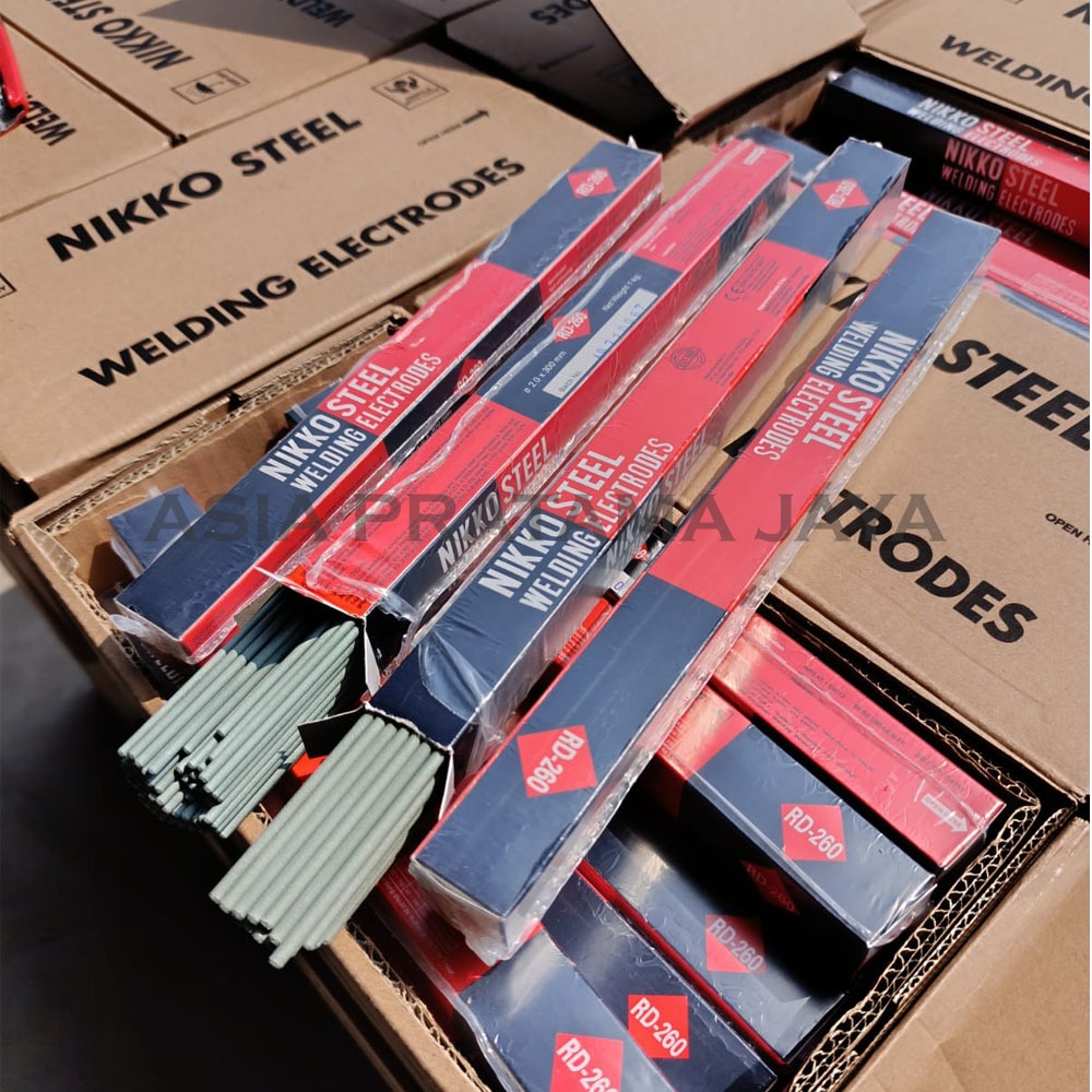Jual [100BATANG] KAWAT LAS Listrik NIKKO RD260 2.0MM X 300 Mm Dan RD 260 2.6 mm x 350 mm Harga ...