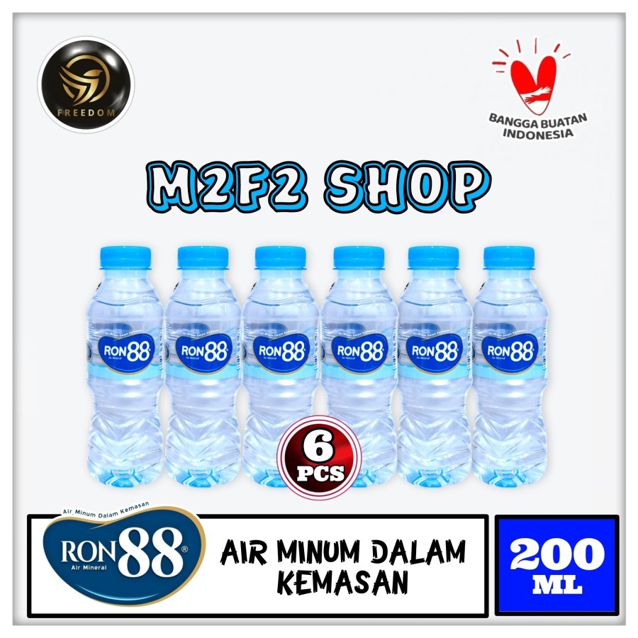 Jual Air Mineral Ron 88 Elite Baby Mini Botol Pet - 200 ml (Kemasan 6 ...