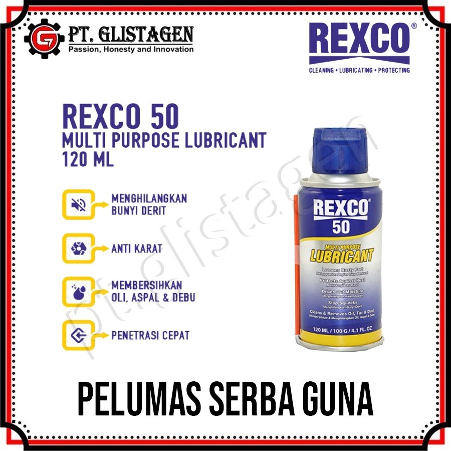 Jual Rexco 50 Pelumas Anti Karat Multipurpose Lubricant 120ml | Shopee ...