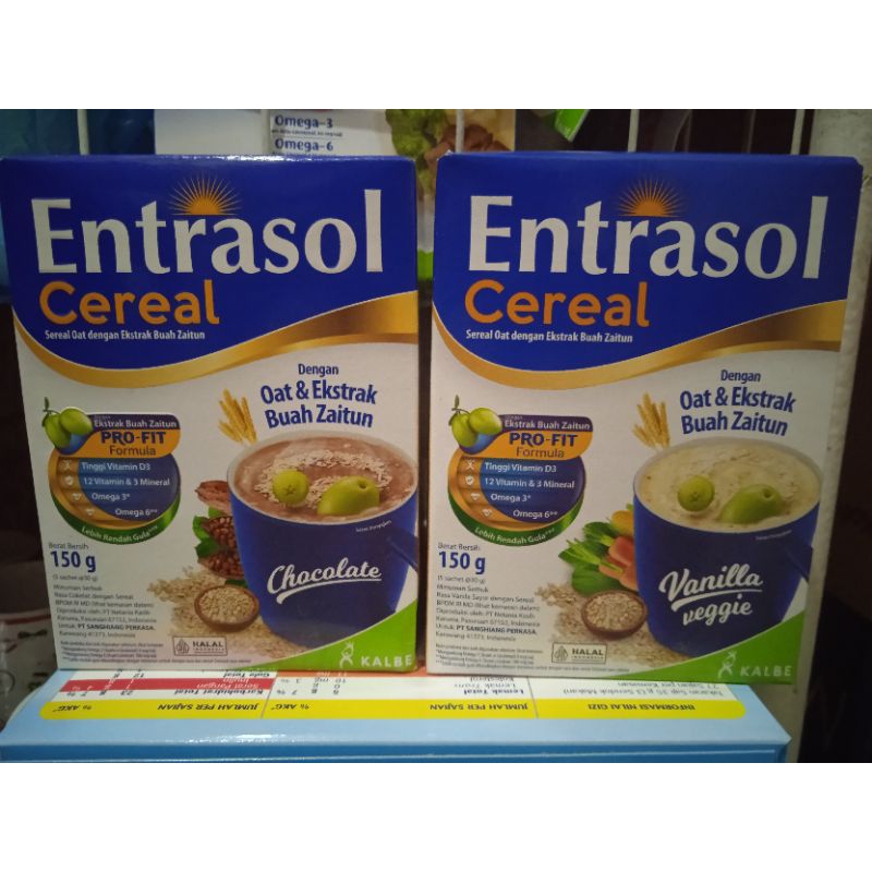 Jual ENTRASOL CEREAL OAT SARAPAN SEHAT SERAT VANILA COKLAT 150 g ...