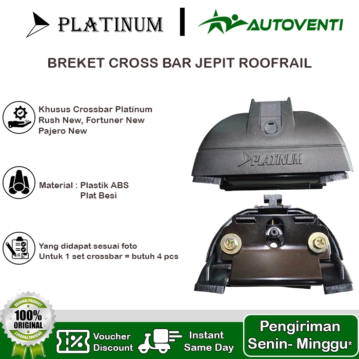 Jual Breket Cross Bar Pajero / Rush Khusus Platinum New | Shopee Indonesia